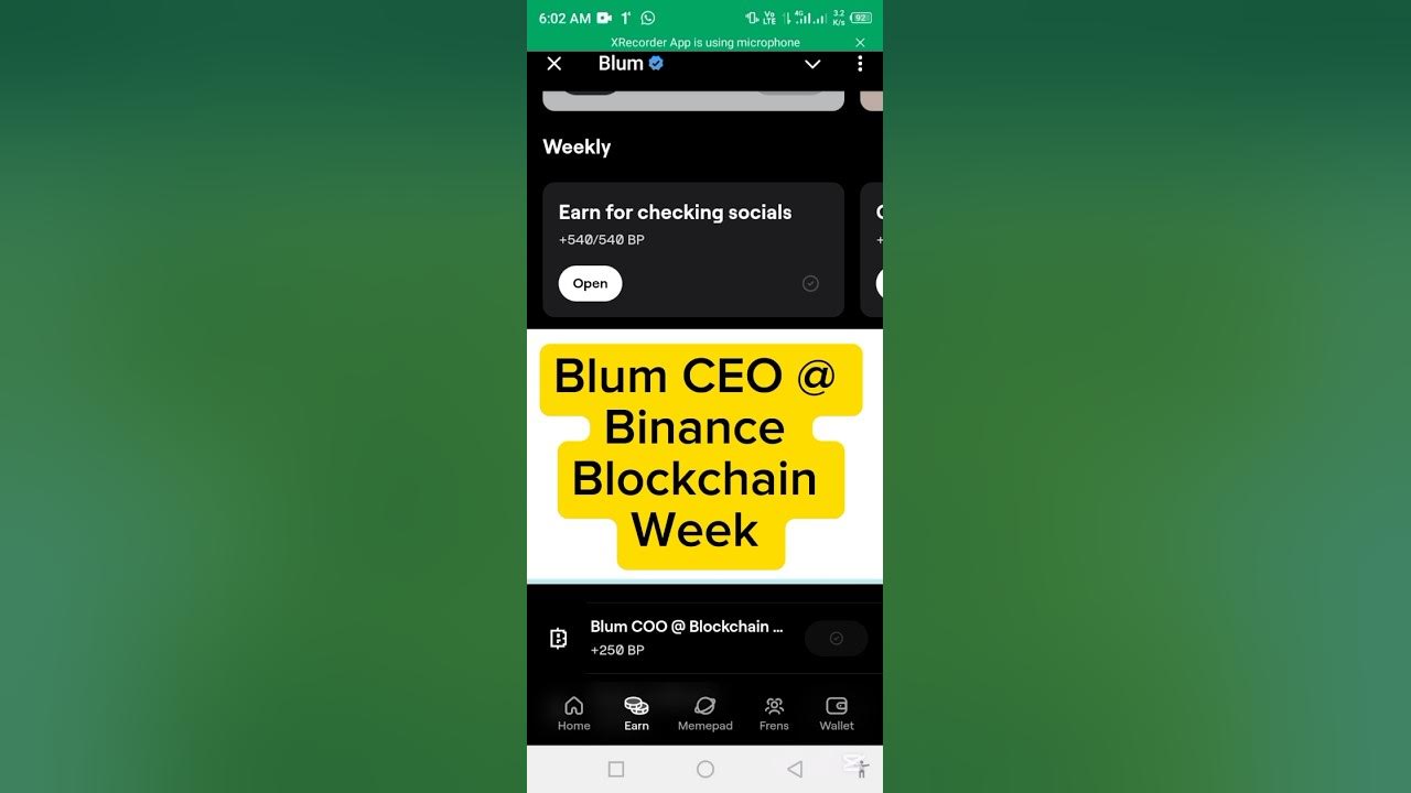 Blum CEO @ Binance Blockchain Week Blum YouTube Video Code | Blum Verify Code | Blum Video Code ...