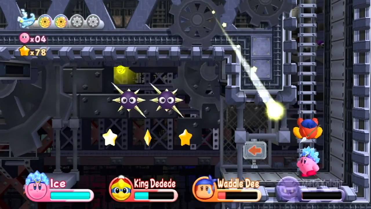 Kirby's Return to Dream Land - World 6: Egg Engines - Stage 2 (All ...