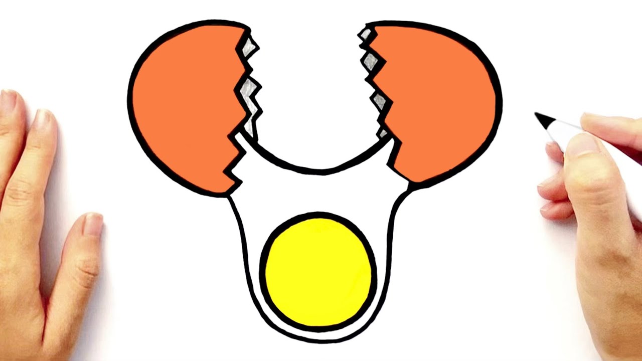 Drawing and coloring egg , How to draw a cute egg - YouTube
