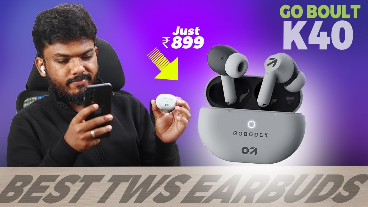 Best Earbuds Under ₹1000? 🎧 GoBoult K40 Review Tamil | Just ₹899 Deal ...