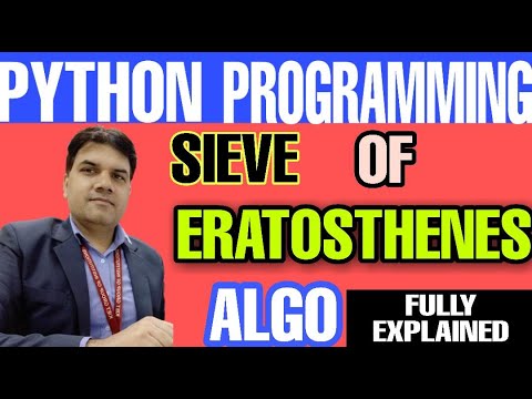 Sieve of Eratosthenes algorithm in python - YouTube