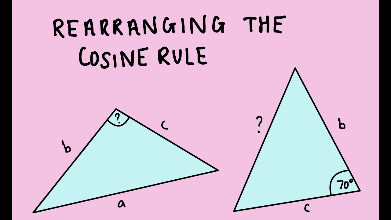 How to Rearrange the Cosine Rule + Example Question | GCSE AND A-LEVEL ...