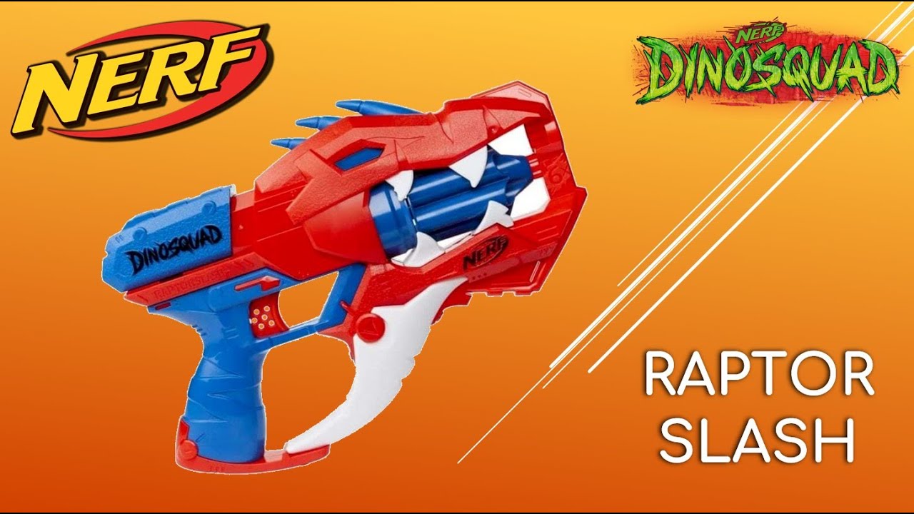 [REVIEW] Nerf Dinosquad Raptor-Slash | Dino-Hunting Revolver - YouTube