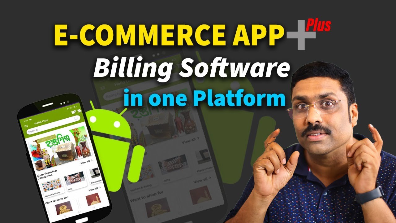 BILLING SOFTWARE WITH E-COMMERCE APP -ENGLISH VIDEO 2023 - YouTube