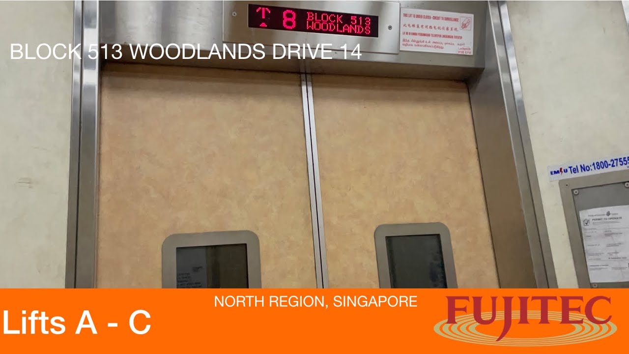 HDB Block 513 Woodlands || Fujitec Elevator - YouTube