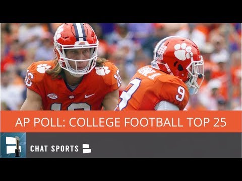 AP Poll: College Football Top 25 Rankings For Week 10 - YouTube