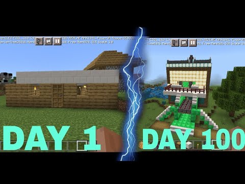 MINECRAFT DAY 1 TO DAY 100 | Minecraft day 1 to day 100 - YouTube