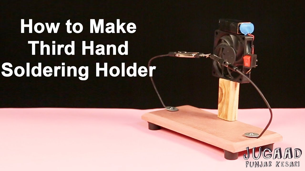 How to Make Third Hand Soldering Holder - YouTube