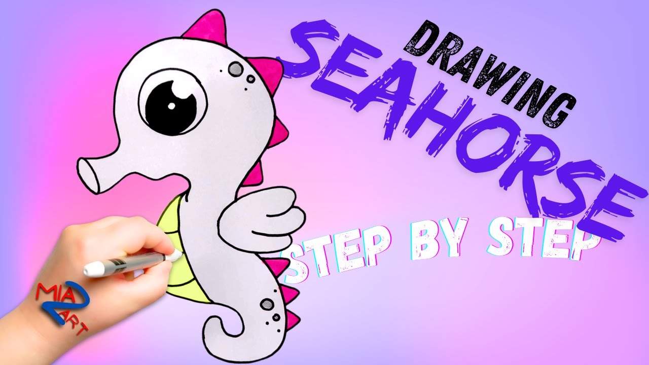 Effortless Seahorse Drawing Tutorial: Dive into Creativity! 🌊 - YouTube