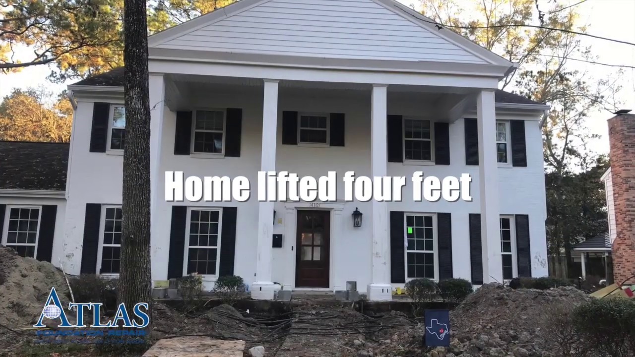 House Lifted Above Base Flood Elevation in Houston, TX - YouTube