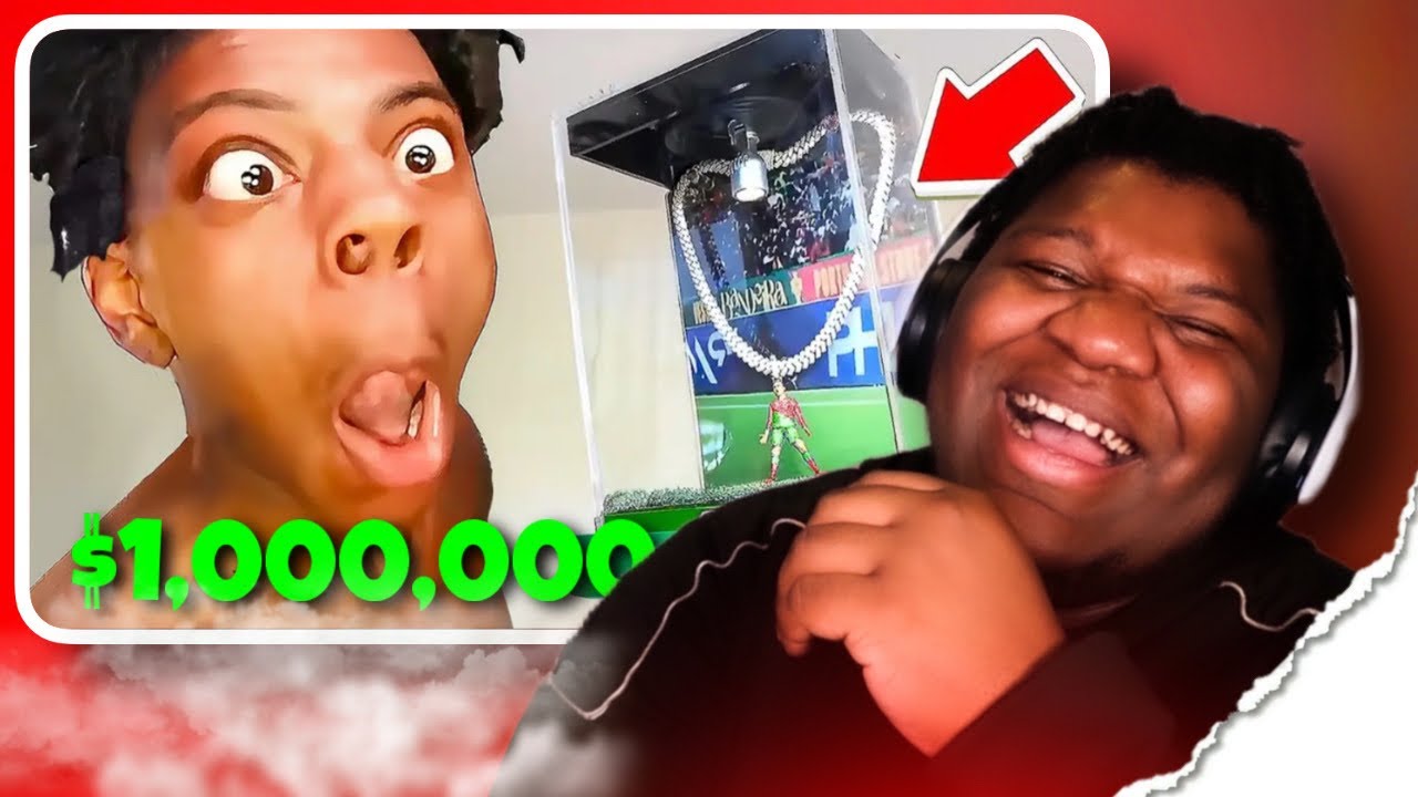 ISHOWSPEED GETS $1,000,000 RONALDO CHAIN (Reaction) - YouTube