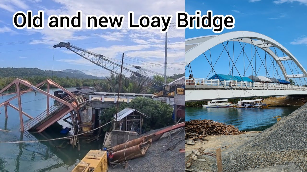 Loay Bohol Bridge after Collapsed - YouTube