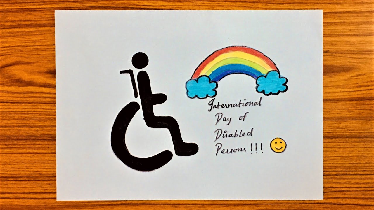 international day of disabled persons 2020 drawing |world disabled day ...