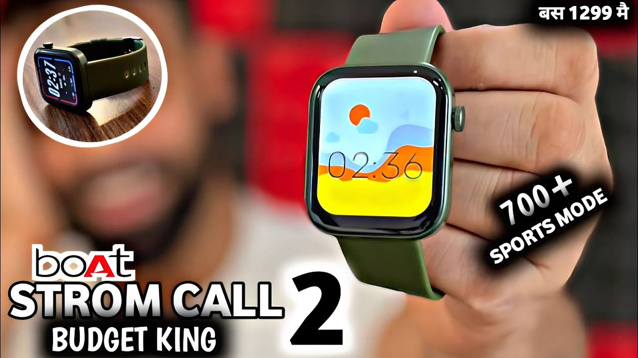 The*BUDGET KING* smartwatch under ₹1299⚡️boAt strom call 2 unboxing ...