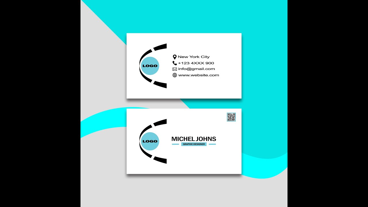 How to create a Business card design in Adobe Photoshop?? - YouTube