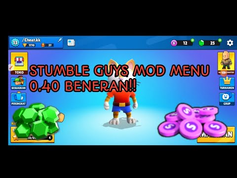 STUMBLE GUYS MOD MENU 0.40 BENERAN!! - YouTube