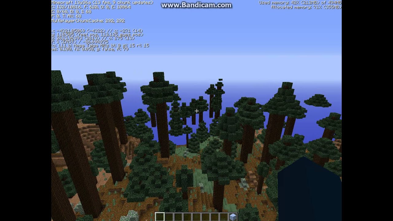Minecraft 13w36a snapshot - Mega Taiga biome! - YouTube