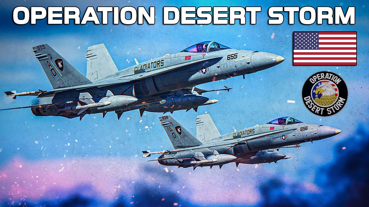 F/A-18C Hornet Operation Desert Storm Mission (Air to Air/SEAD/Ground ...