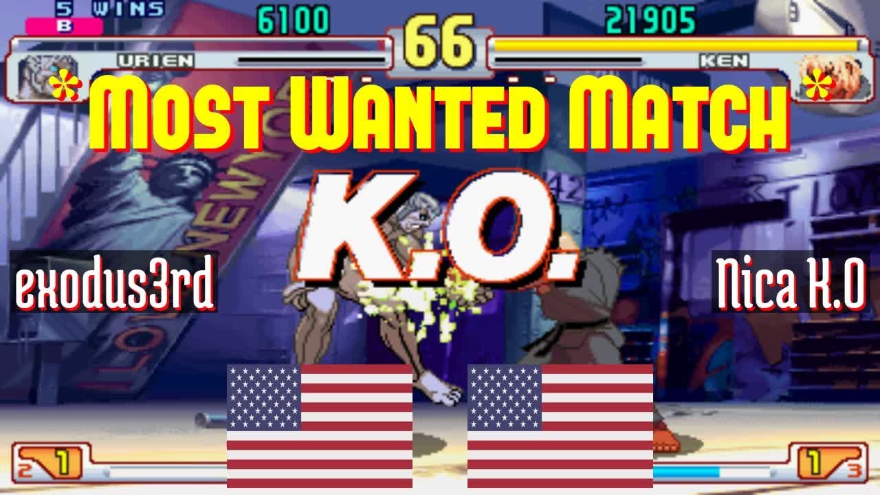 FT10 @sfiii3nr1: exodus3rd (US) vs Nica K.O (US) [SF III 3rd Strike ...