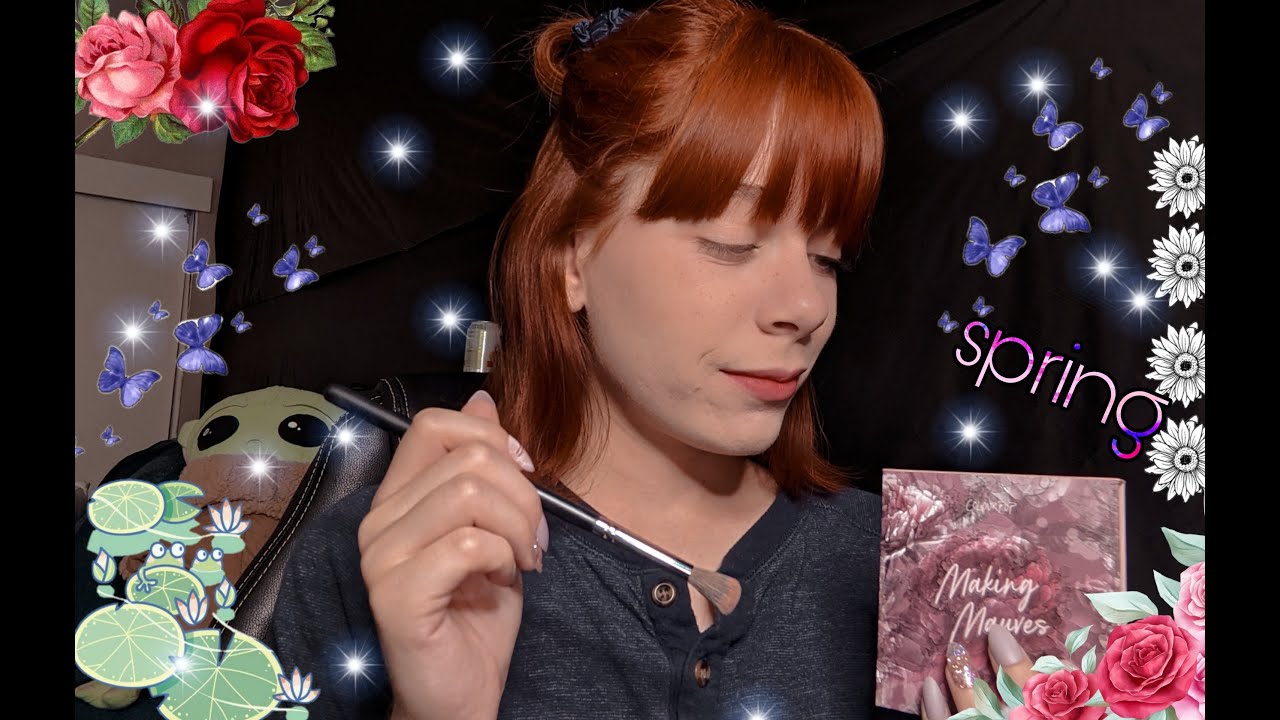 ASMR~ DOING YOUR SPRING MAKEUP ROLEPLAY (SPANISH) - YouTube