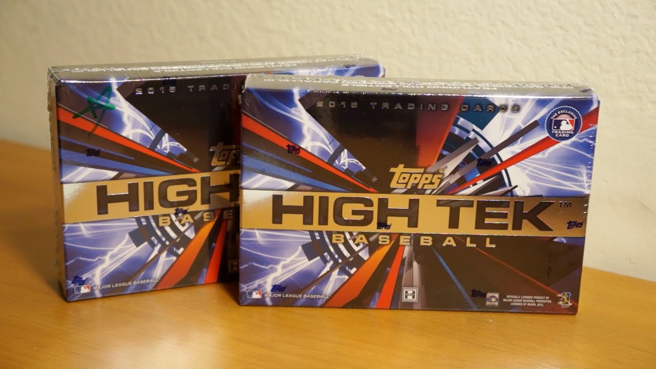 2015 Topps High Tek Baseball - 2 Box Break! - YouTube