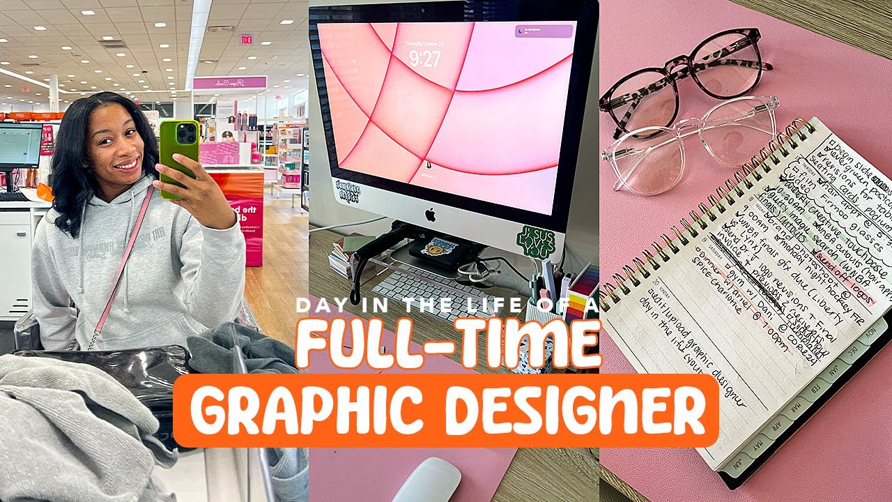 day in the life of a full time graphic designer: 002 (2024 WNBA Finals ...