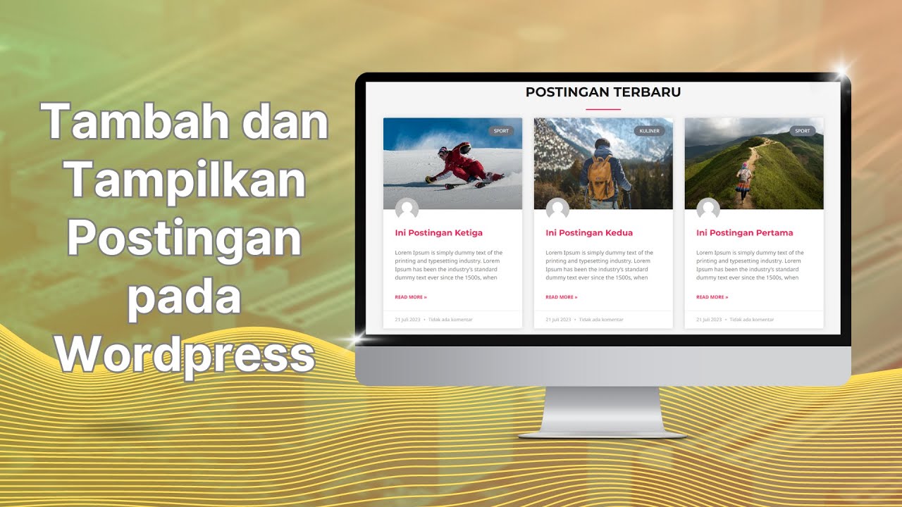 Menambahkan dan Menampilkan Postingan pada Wordpress - YouTube