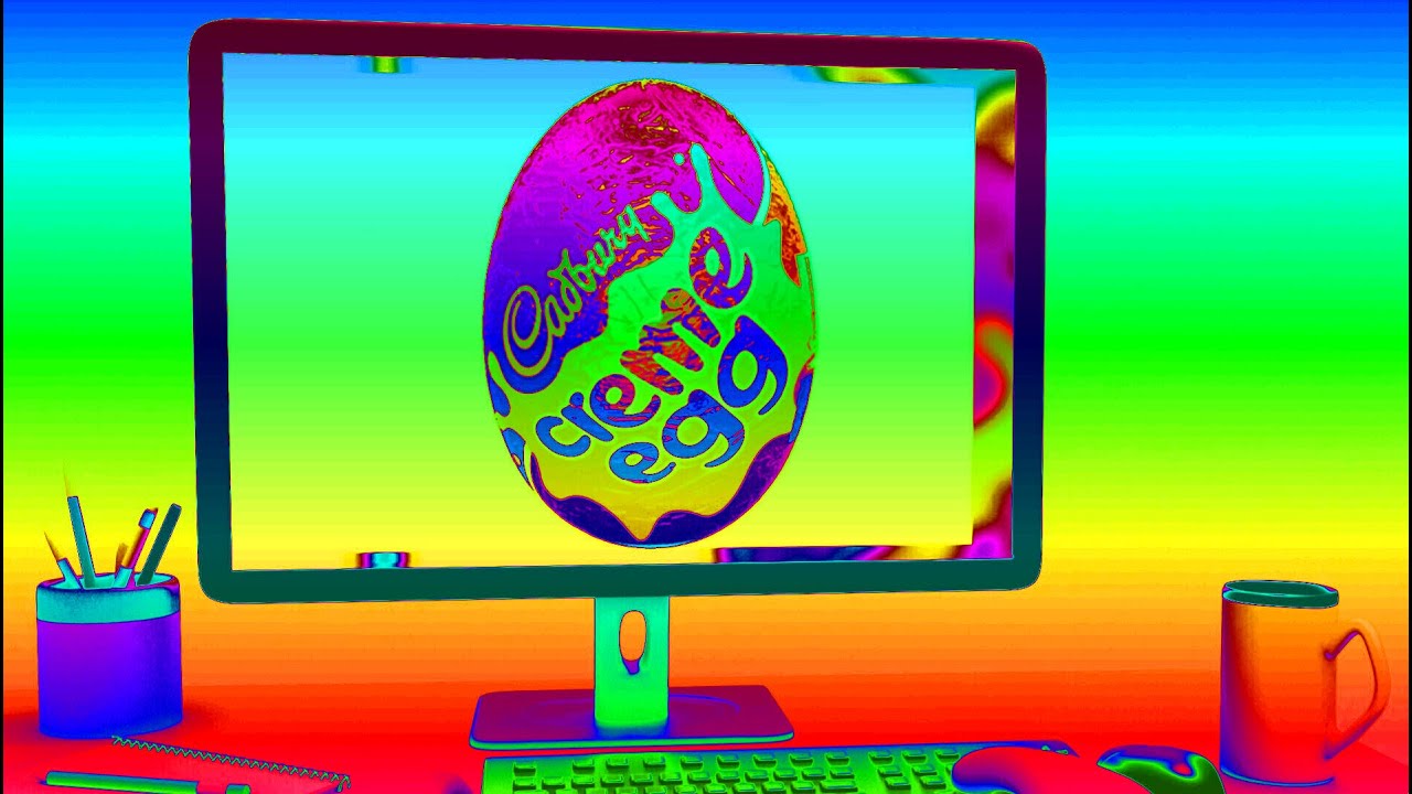 Cadbury's Creme Egg Computer Game Logo Ident Effects - YouTube