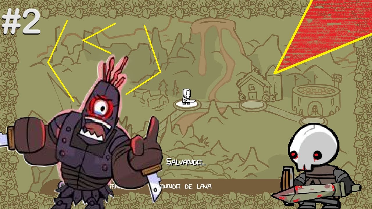 Derrotando o CYCLOPS- Skeleton - Castle Crashers #2 - YouTube