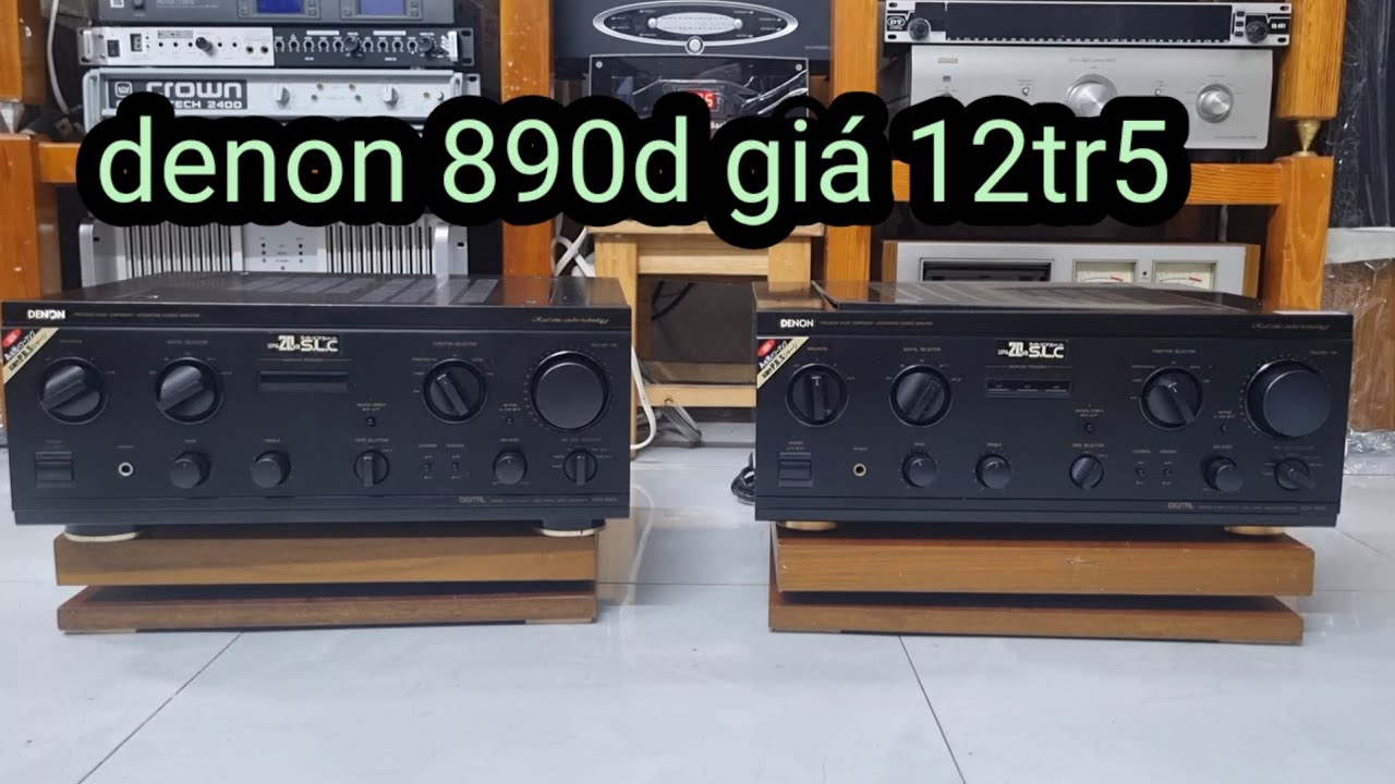 amply denon 890d giá 12tr5 lh 0938 52 82 62 - YouTube
