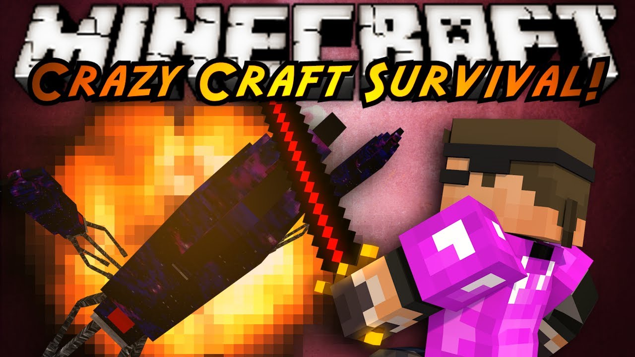 Minecraft Crazy Craft : TAKING ON THE KRAKEN! - YouTube