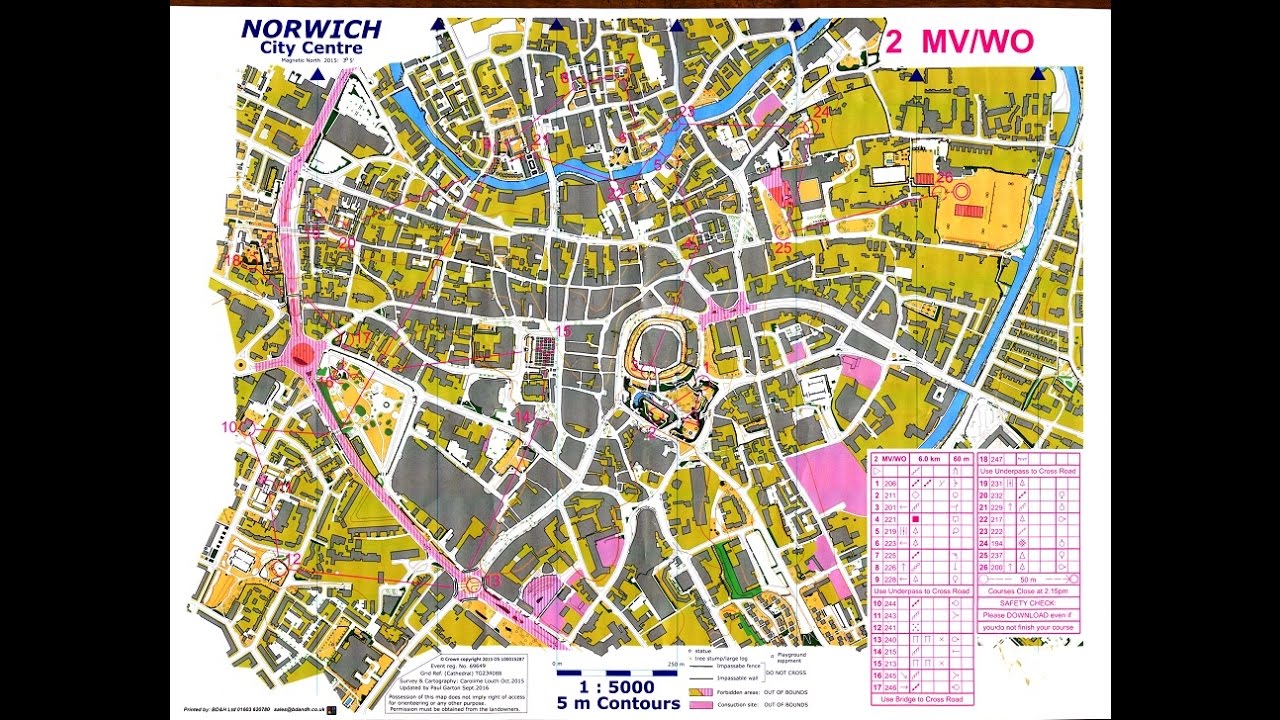 Norwich City Race Orienteering event 20 November 2016 - YouTube
