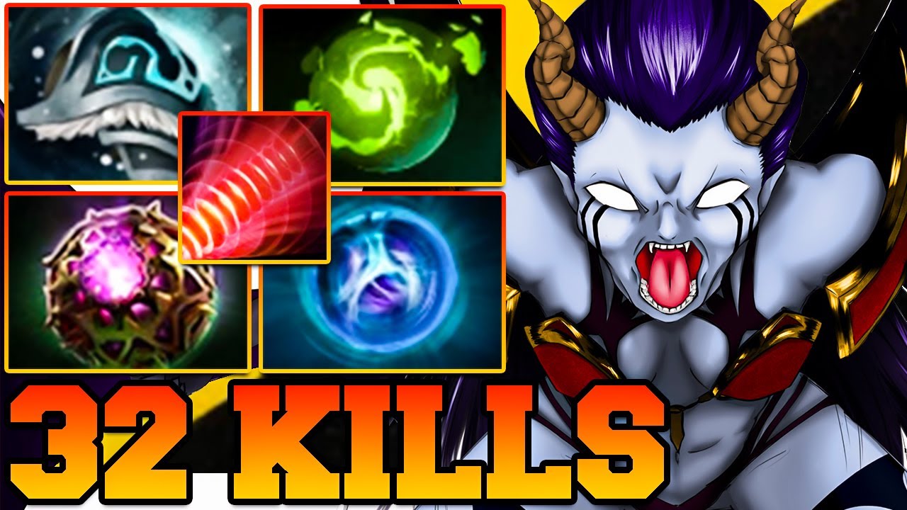 Queen Of Pain Dota 2 Mid Carry With 32 Kills - Best QOP Pro Build Guide ...