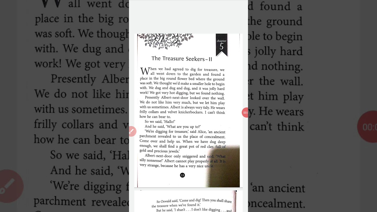 Class - 6, Literature Reader, Ch-5, The Treasure Seekers - II (Part-2 ...