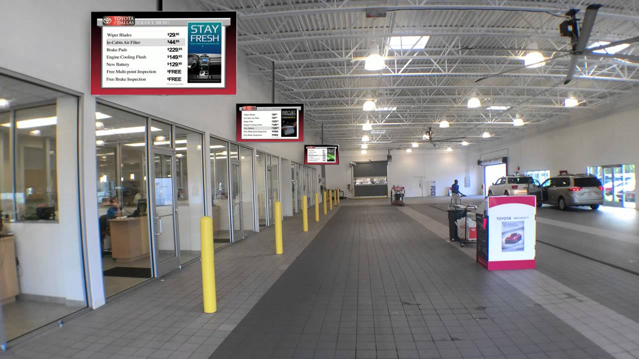 Service Menu Boards for Toyota Dealerships - YouTube