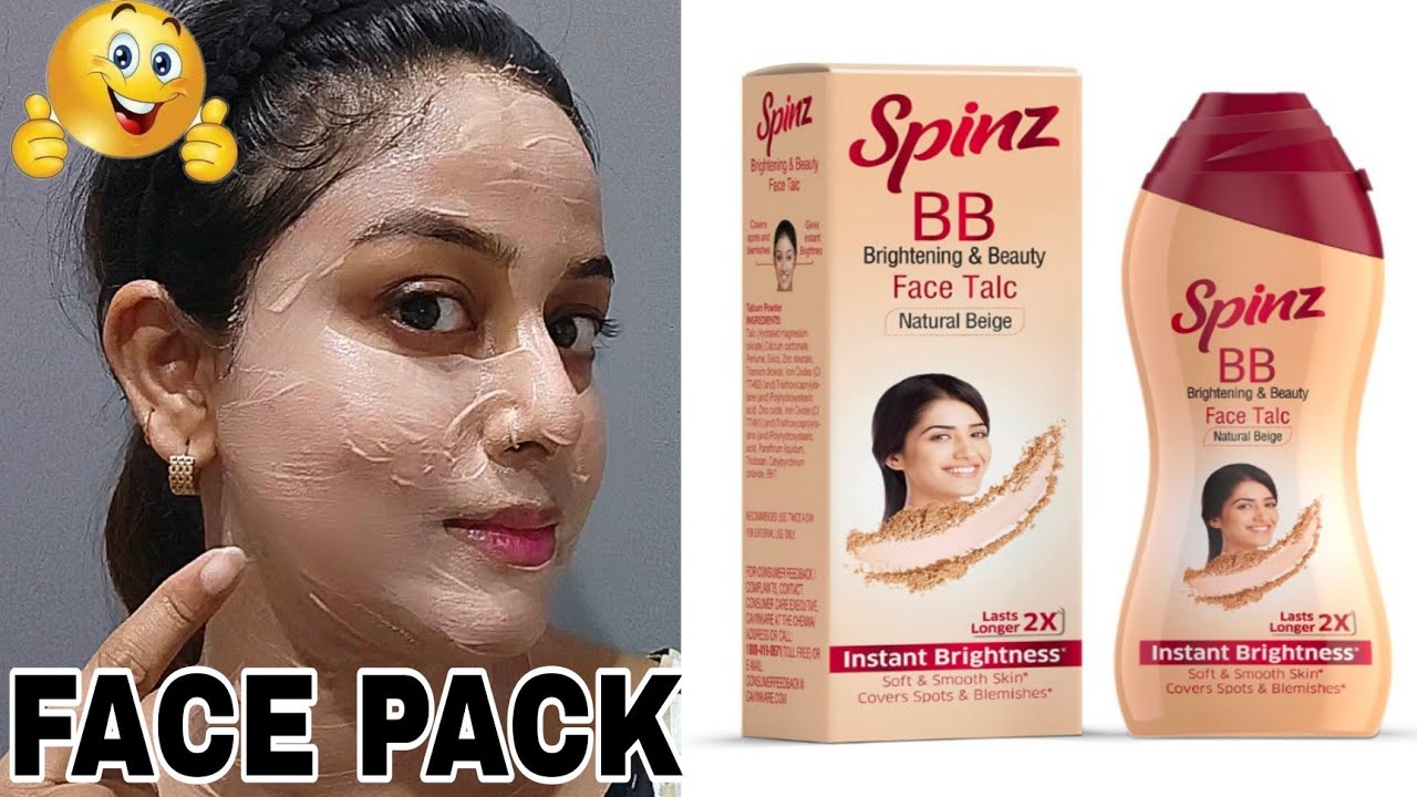 Spinz BB Brightening & Beauty Face Pack Review powder Face Pack At Home ...