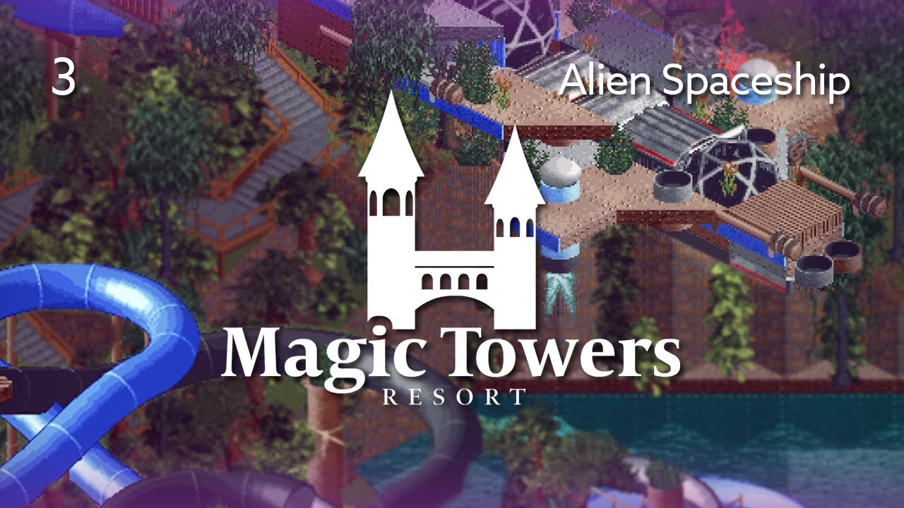 Water Slides! - Mystic Lagoon RCT2 Mega Park (Episode 3) - YouTube