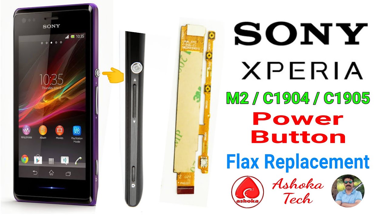 How To Change Sony Xperia M2/C1904/c1905, Power Button Flax, सोनी ...