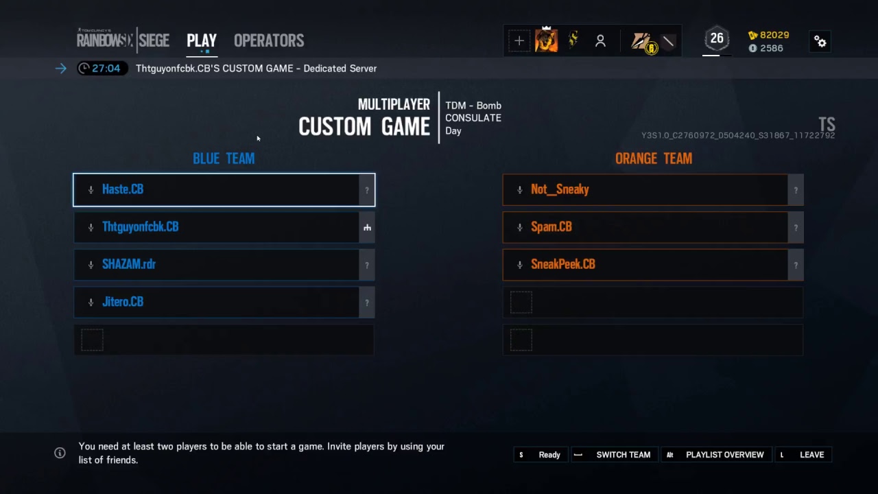 R6 Friendly 4v4 scrims on TTS - YouTube