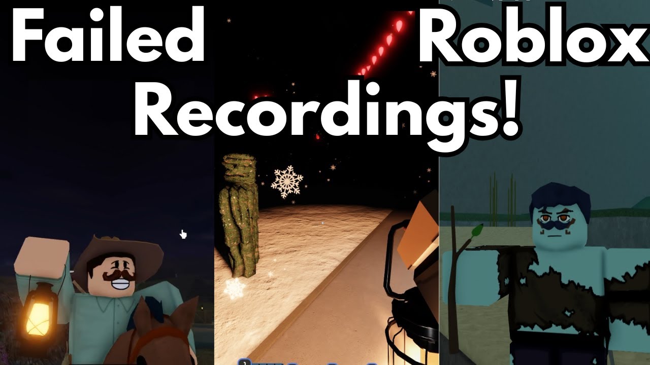 A Series of Failed Roblox Recordings! - YouTube