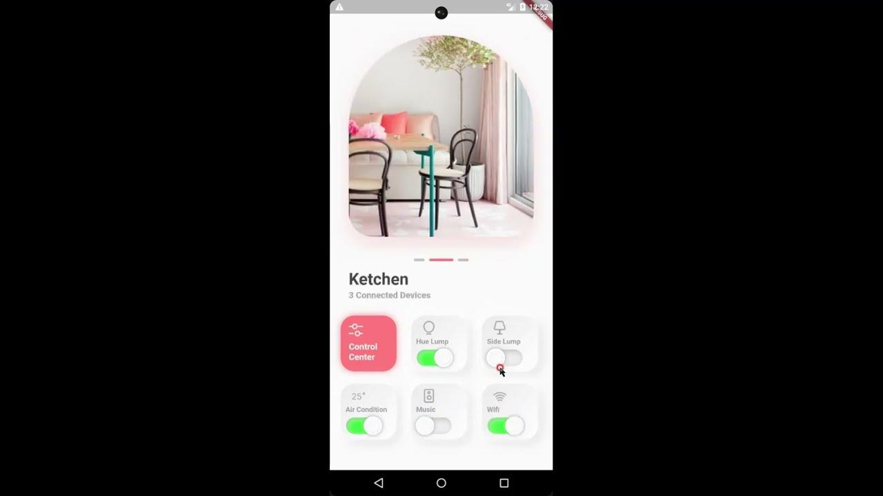 Home Control app #shorts #flutter #flutterdeveloper - YouTube