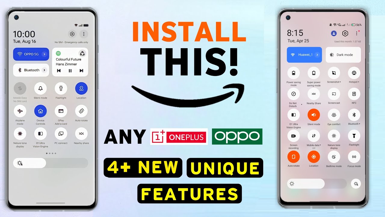 Install New Control Center in All Oneplus, Oppo Devices | Nord 2 5G,Ce ...