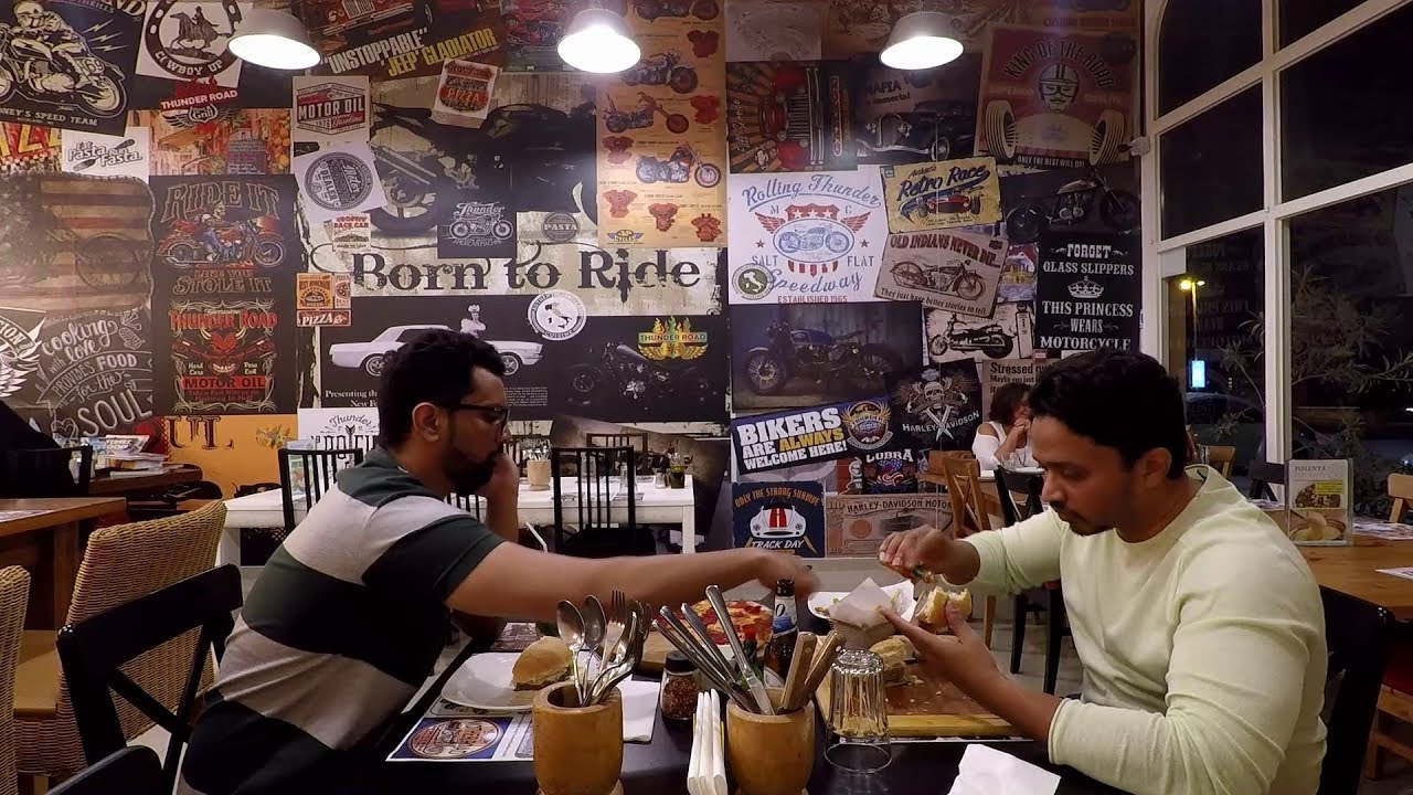 BIKERS CAFE- THUNDER ROAD RESTAURANT AND GRILL - YouTube