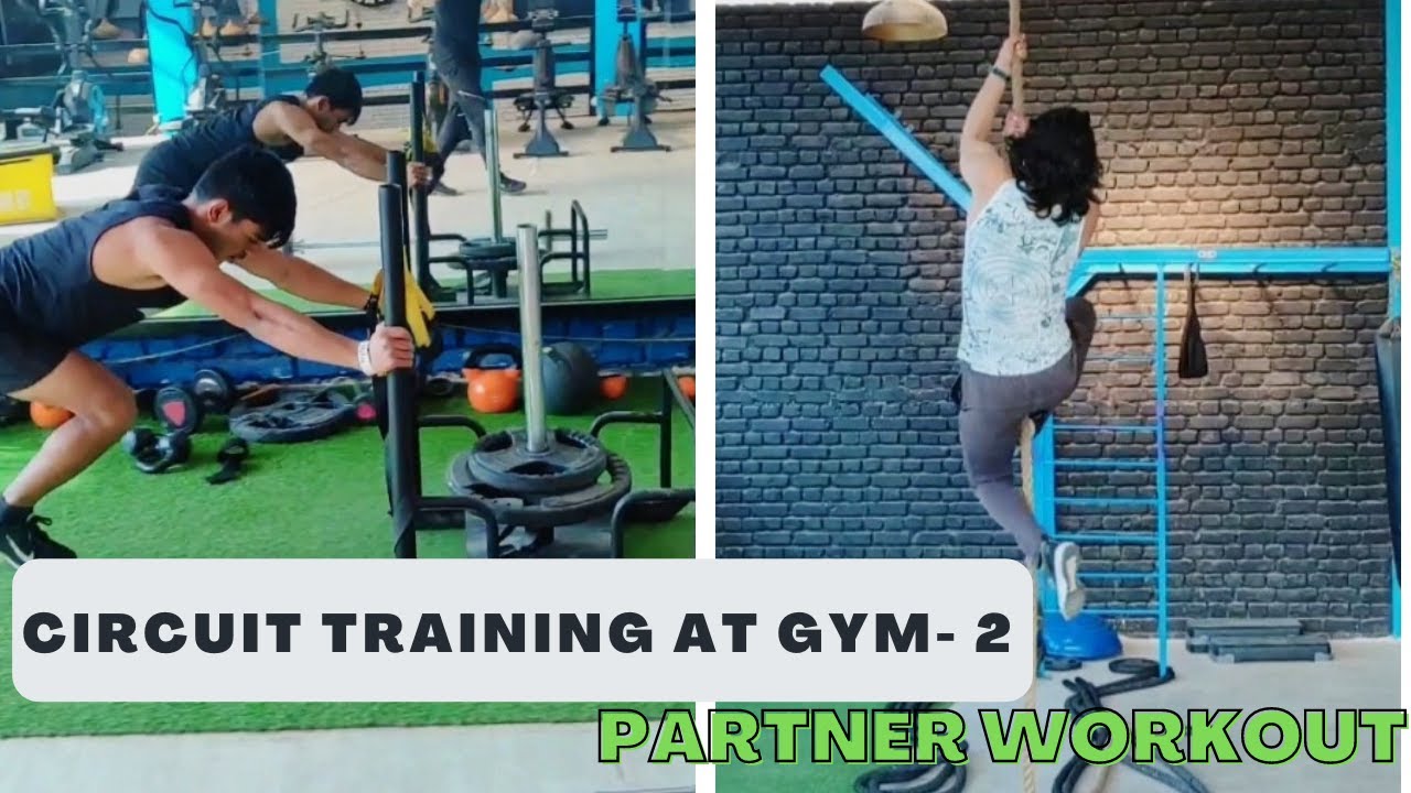 Circuit Training In Gym - 2 || Partner Workout || Follow Along - YouTube