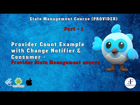 Part - 1 | Provider Count Example with Change Notifier & Consumer ...