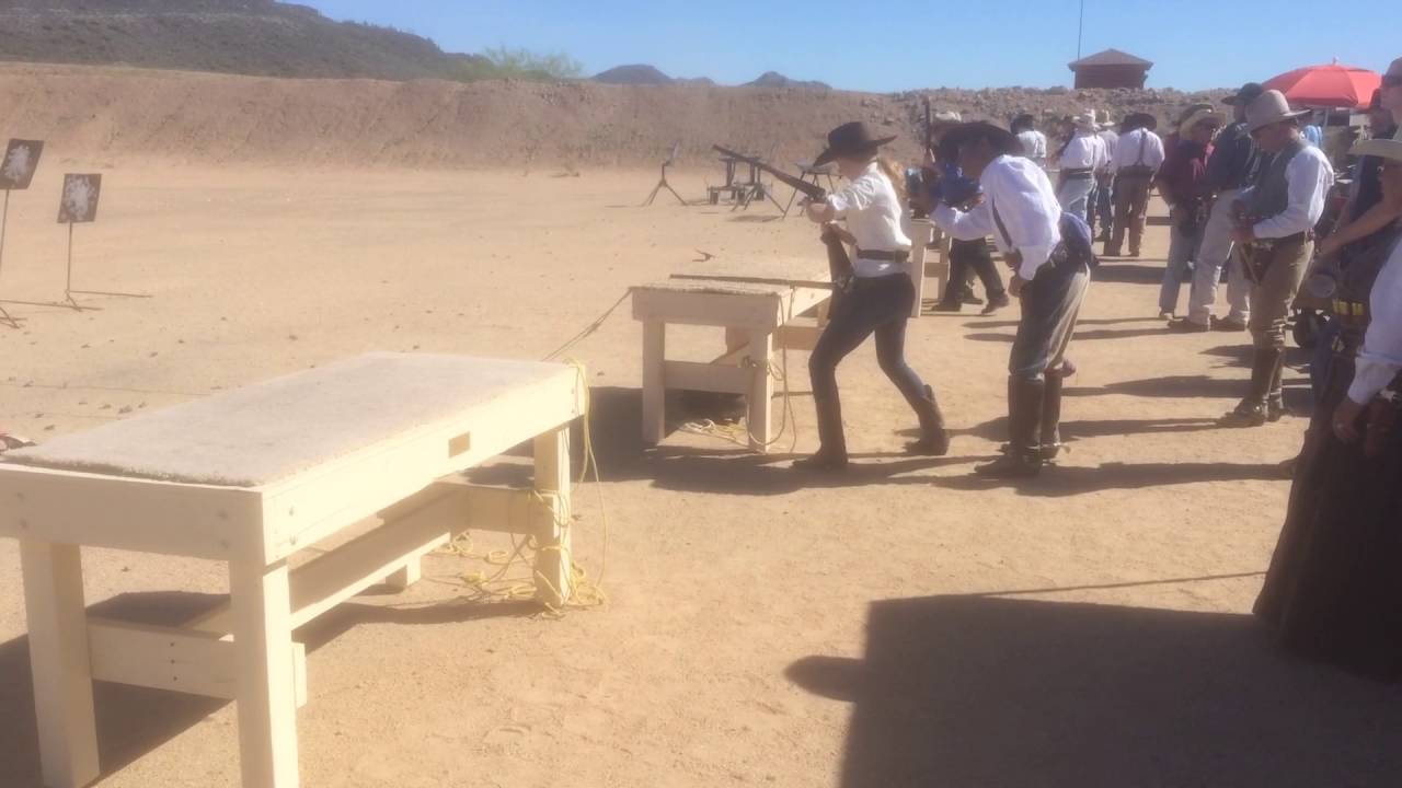 Jessica Kirkham shooting SASS Cowboy Action Shooting - YouTube