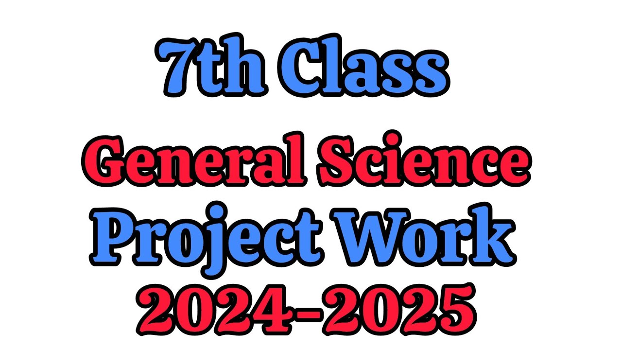 7th Class 💯 SCIENCE FA-1 Project Work 2024-2025 | 7th 💯FA-1 SCIENCE ...