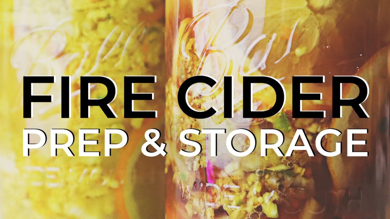 Preparing & Storing Fire Cider - YouTube