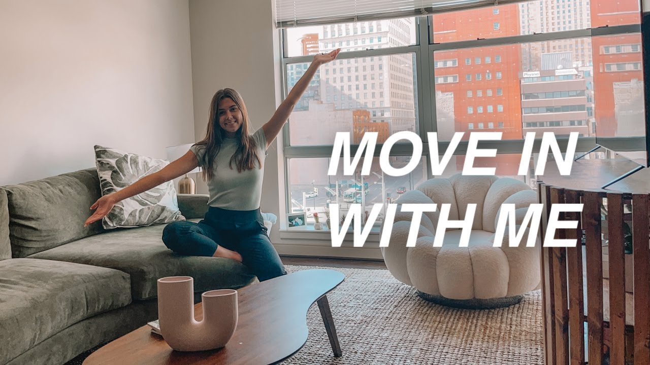 moving into my new apartment! (in a new state) - YouTube