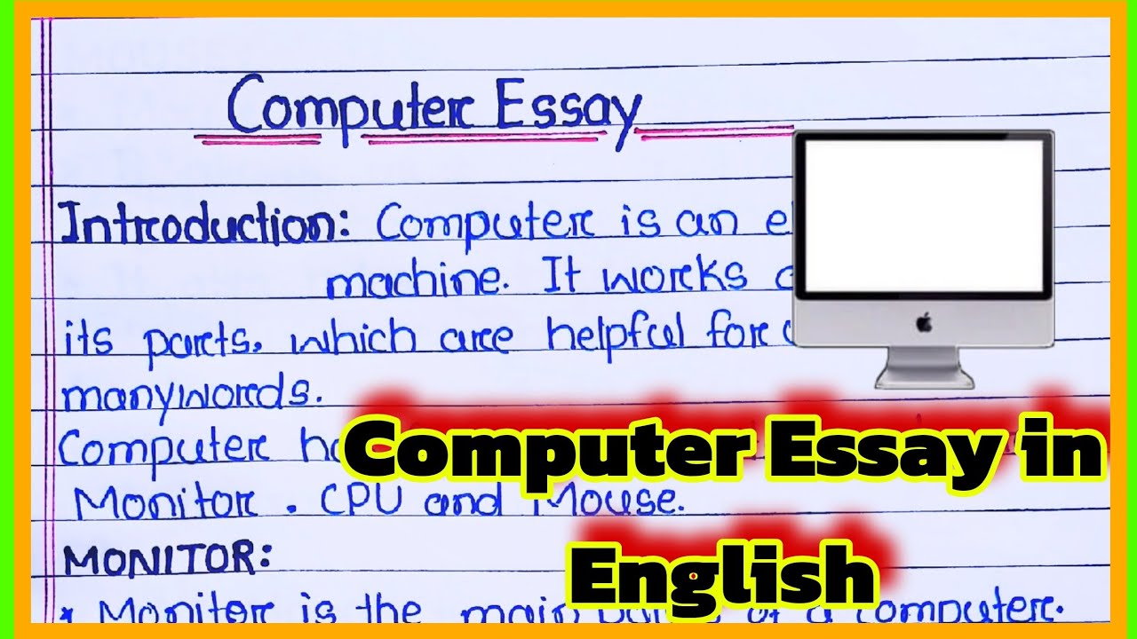 Computer essay in English l Essay On Computer in English l Computer ...